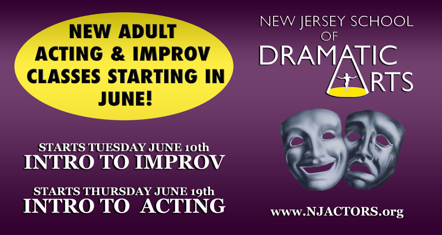 New Jersey School of Dramatic Arts | Acting Classes for Adults, Teens ...