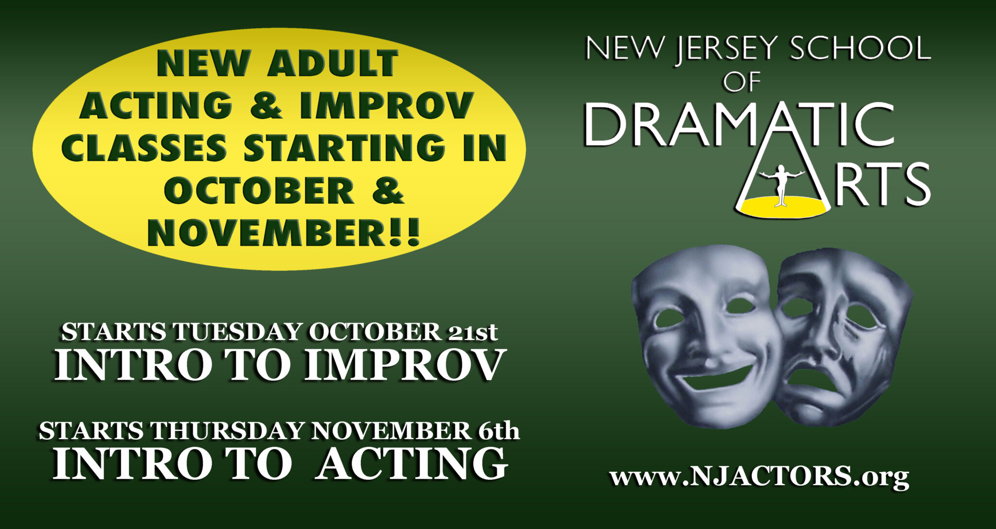New Jersey School of Dramatic Arts | Acting Classes for Adults, Teens ...