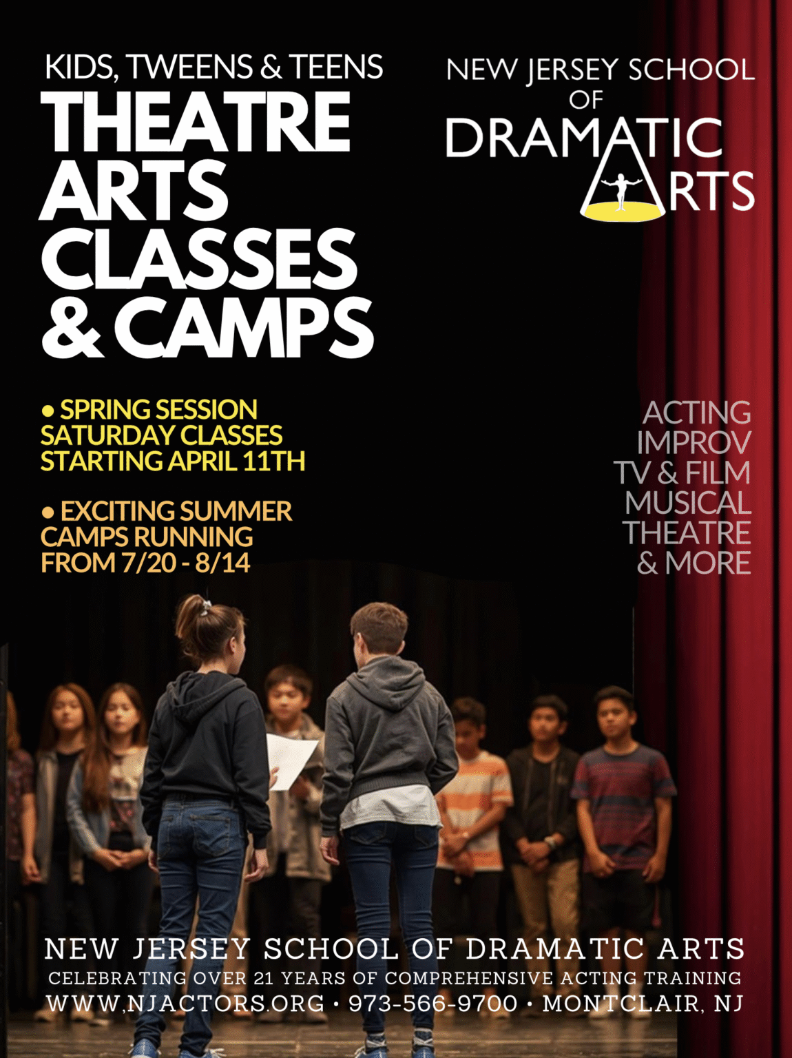 New Jersey School of Dramatic Arts | Acting Classes for Adults, Teens ...