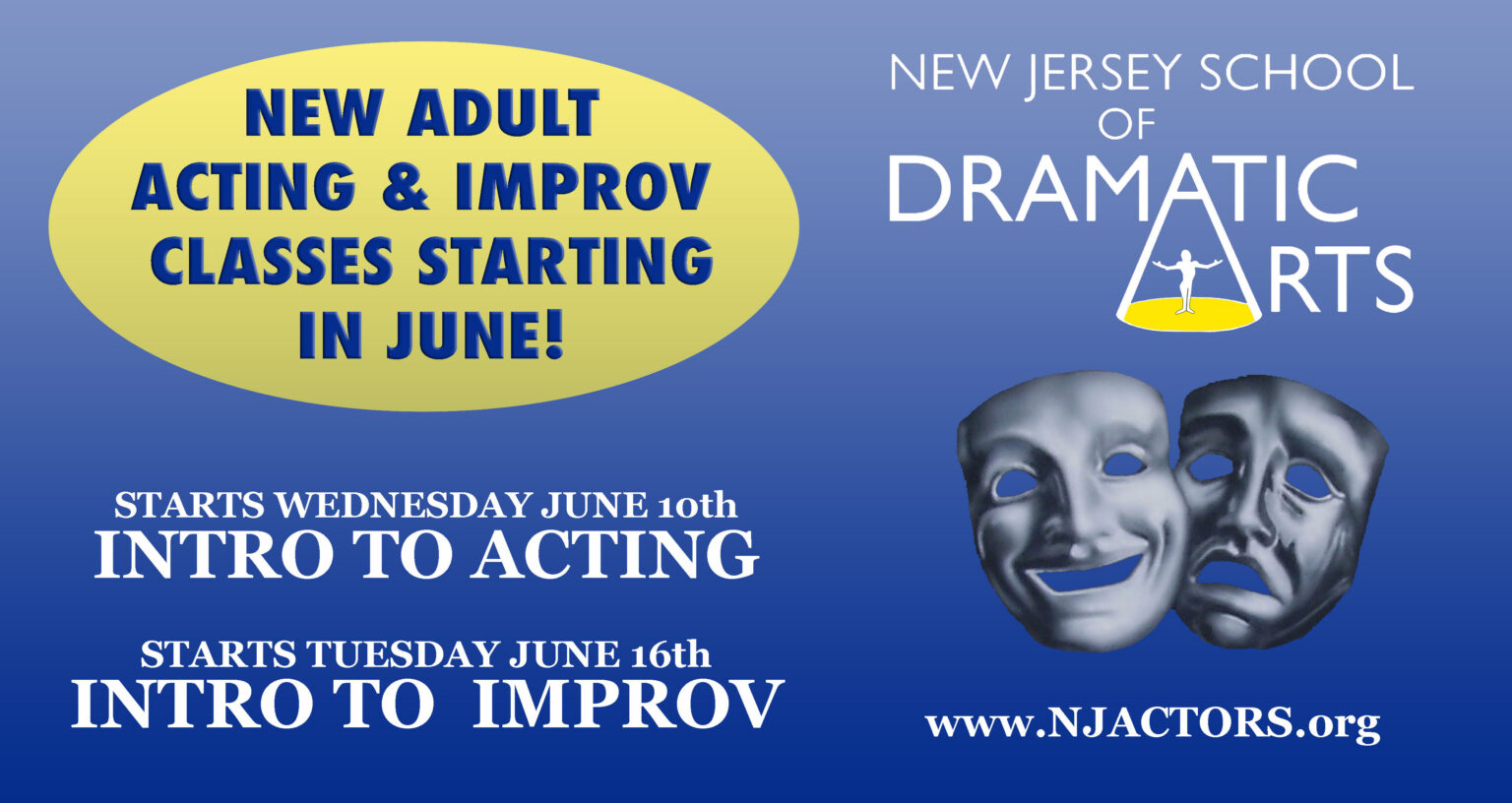 New Jersey School of Dramatic Arts | Acting Classes for Adults, Teens ...
